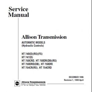 Allison MT 640 643 650 653 Transmission Service Manual
