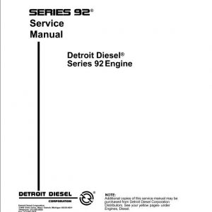 Detroit Diesel V92 Engine Service Manual PDF