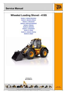 JCB 418S Wheeled Loading Shovel Service Manual PDF